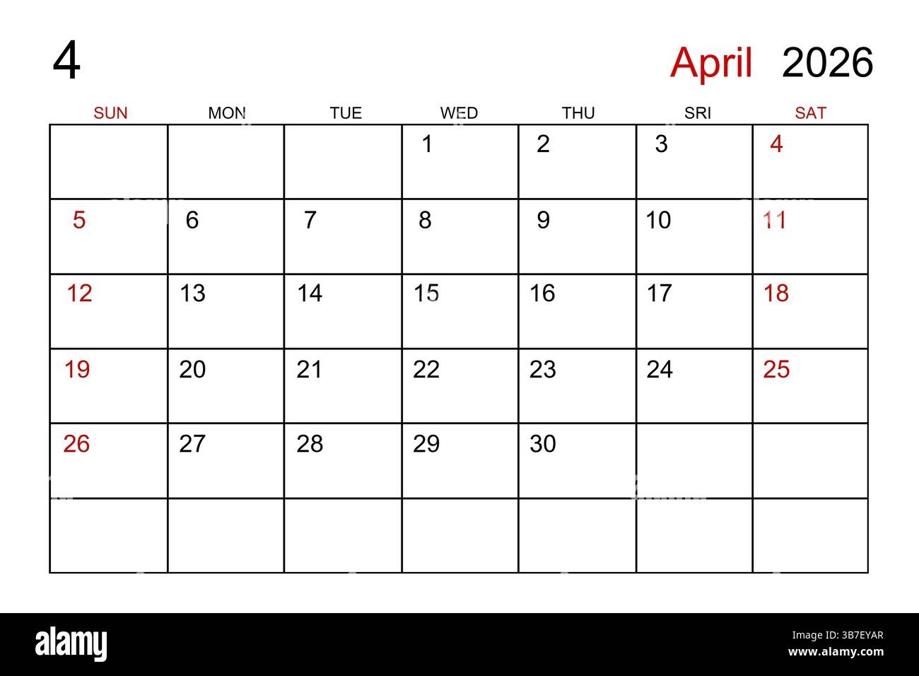 Calendar 2026 Cut Out Stock Images Pictures Page 3 Alamy