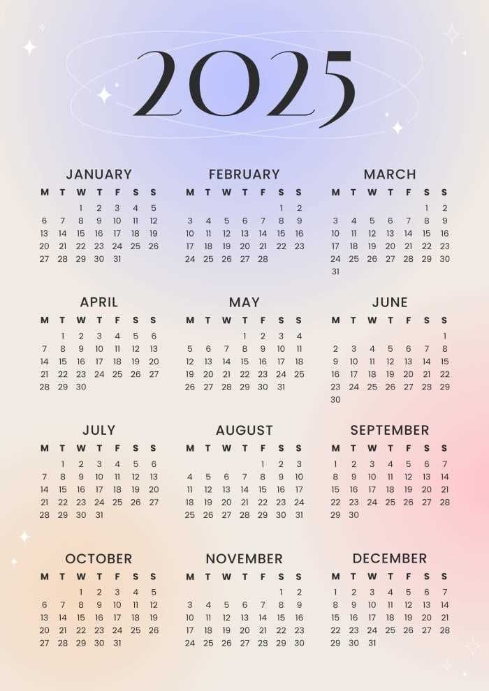 10 Year Calendar Template For Easy Planning And Organization